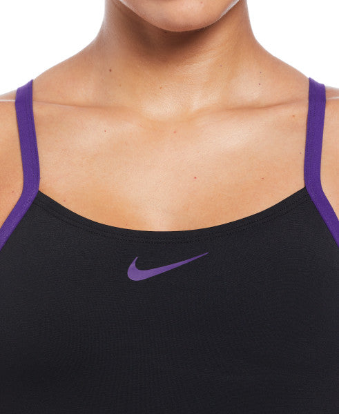 Nike Swim Women's Vex Racerback Performance One-Piece Court Purple ...